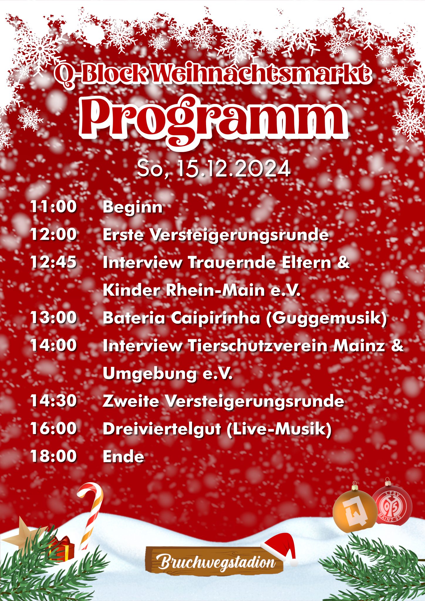 Q-Block Weihnachtsmarkt 2024 – Programm | Q-Block Mainz